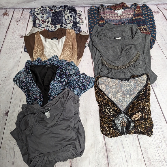 VENUS | Tops | Venus Knox Rose Topblouse Lot Xl 84 | Poshmark